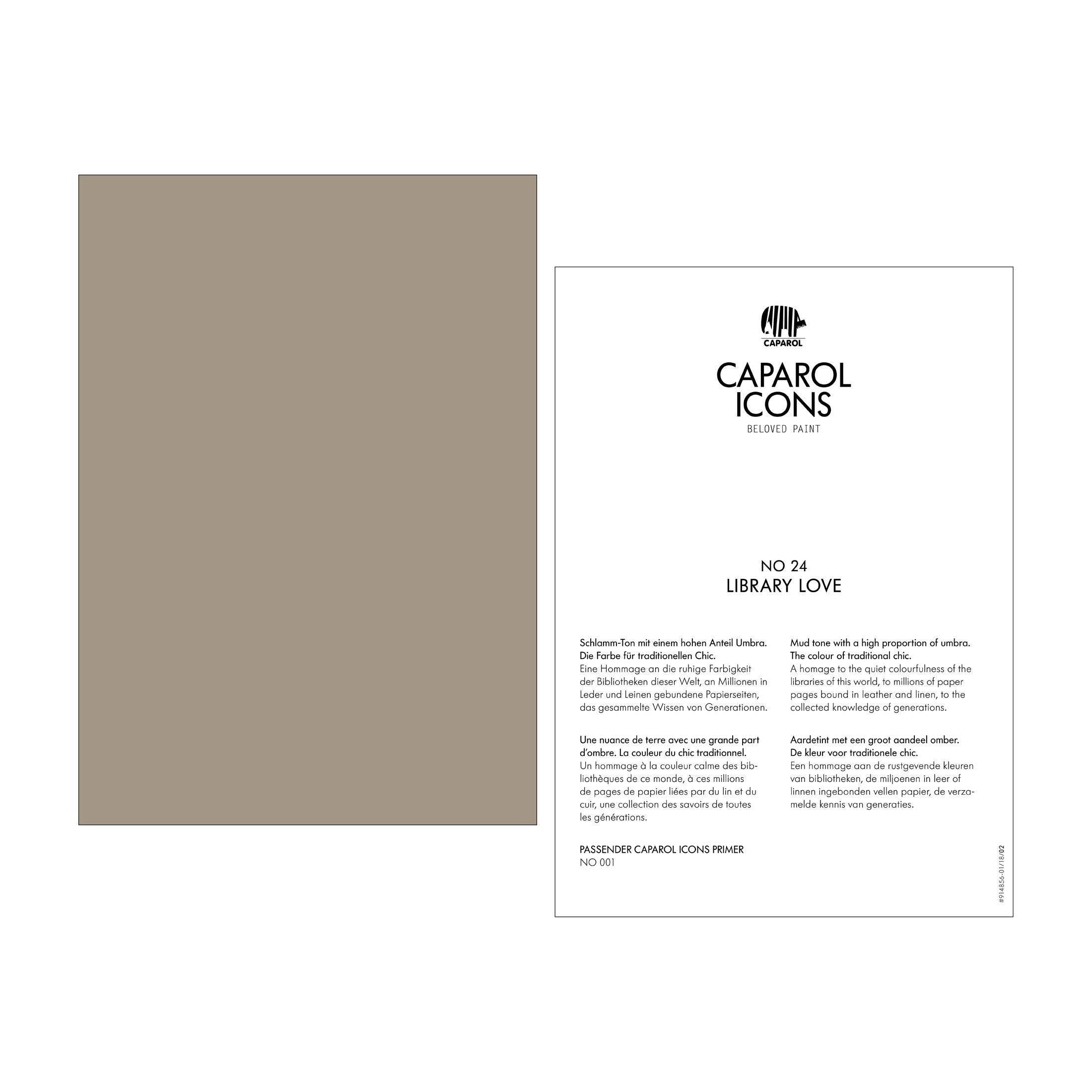 LIBRARY LOVE - NO 24 - Schlamm-Ton | Caparol Icons – CAPAROL ICONS